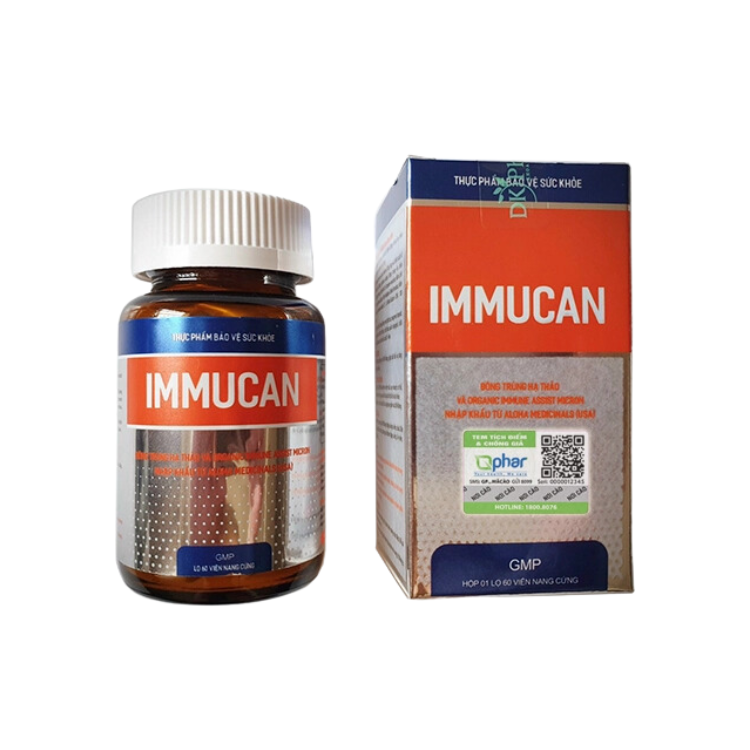 Viên uống Immucan - Hỗ trợ tăng đề kháng (Lọ 90 viên)